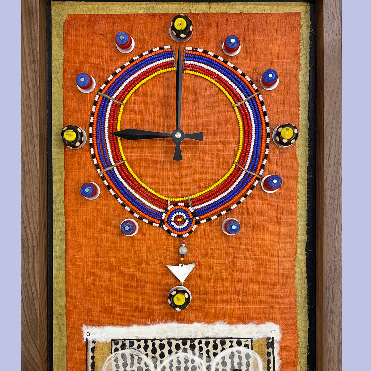 -Culture Clocks- Maasai Jewelry inspired 1/1 clock by Stacy Bayne ...